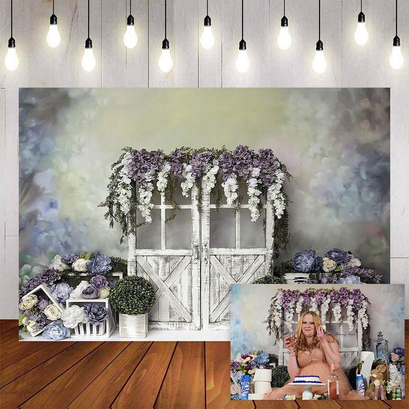 Mehofond Photography Backdrops Floral Door Birthday Party ration ...