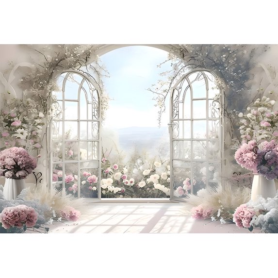 Mehofond Photography Backdrops Spring Flower Garden Wonderland Girl ...