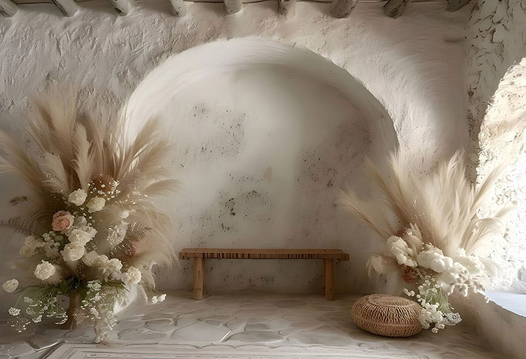 Mehofond Photography Background Boho Pampas Grass Backdrops Maternity ...