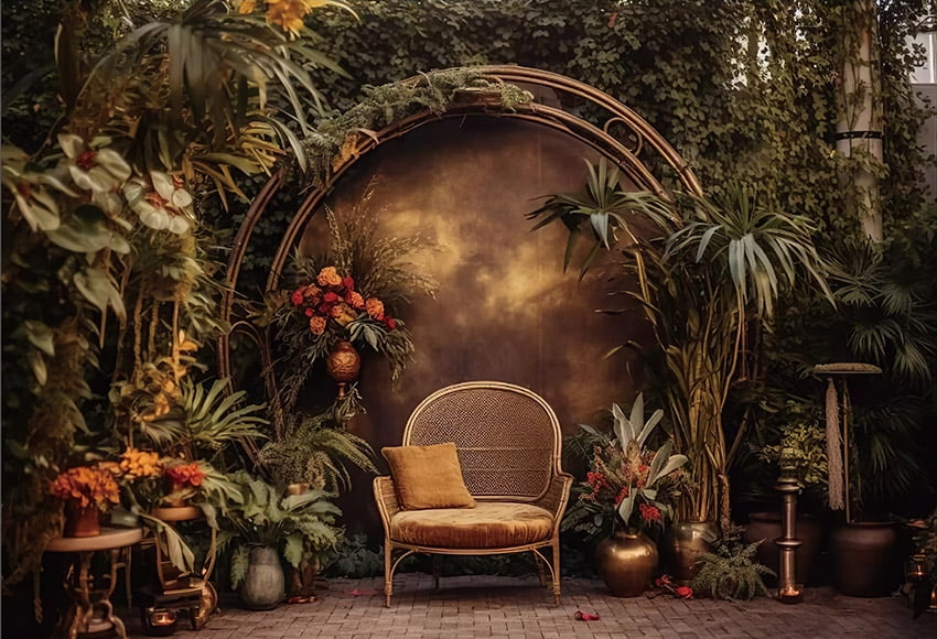 Mehofond Photography Background Boho Pampas Grass Floral Grey Wall ...