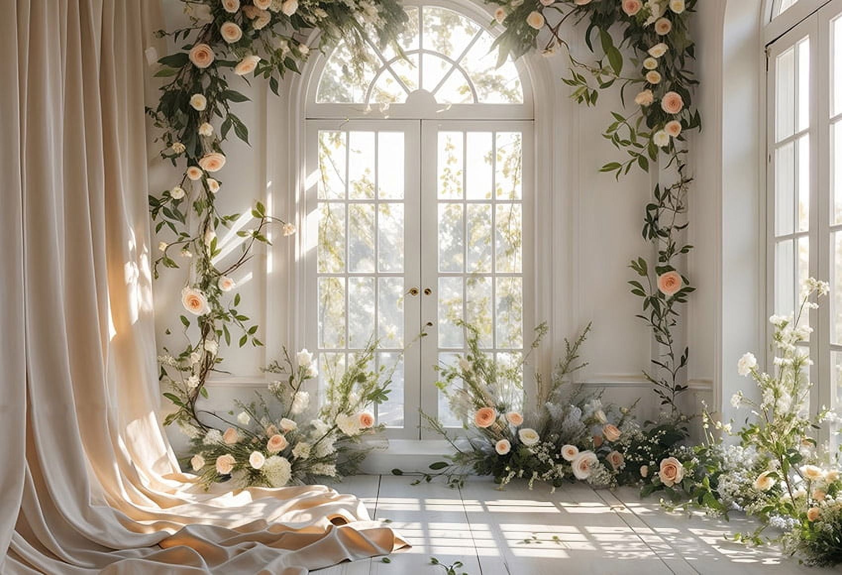 Mehofond Photography Background Indoor Arch Window Princess Birthday ...