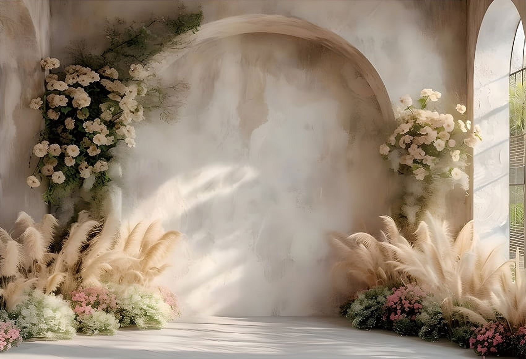 Mehofond Photography Background Indoor Pampas Grass Curtain Backdrops ...