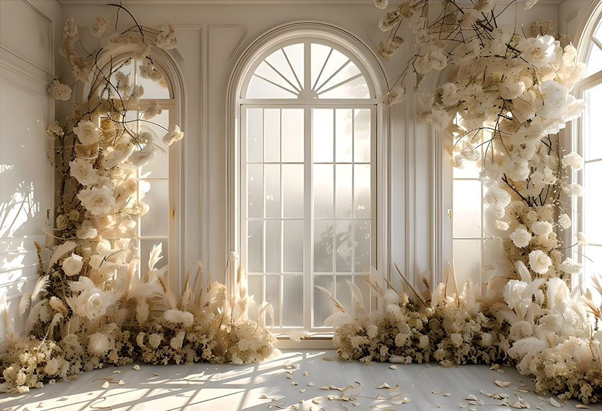 Mehofond Photography Background Indoor Pampas Grass Curtain Backdrops ...