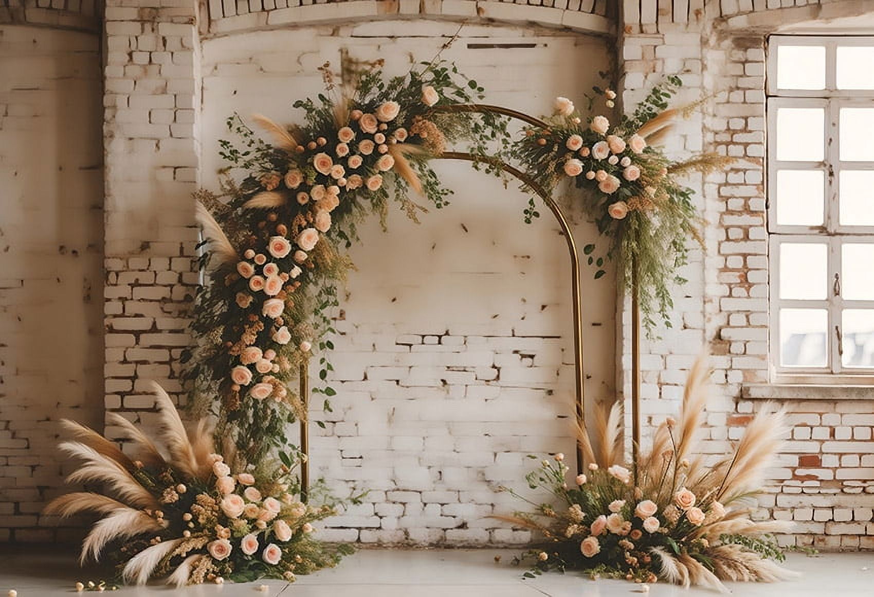 Mehofond Photography Background Indoor Pampas Grass Curtain Backdrops ...
