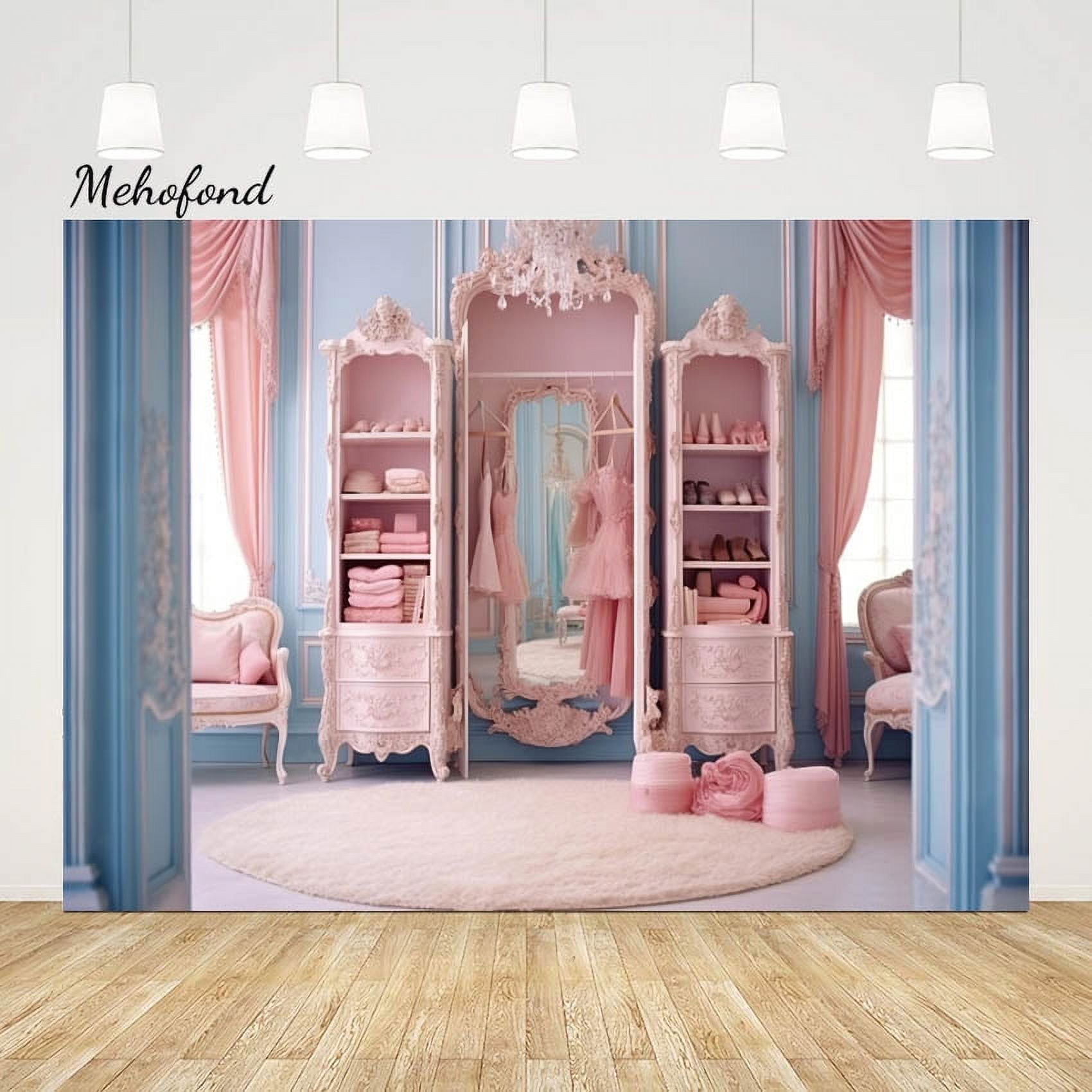 Mehofond Photography Background Pink Wardrobe Dress Princess Girl ...