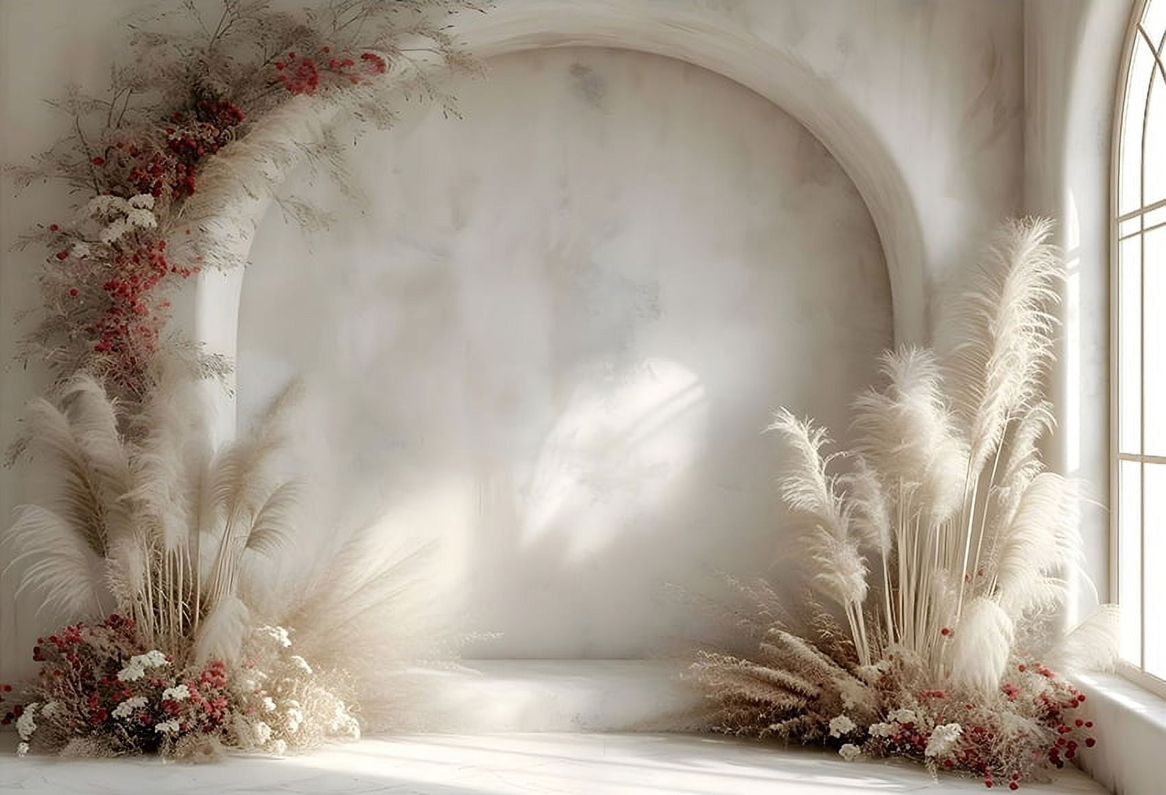 Mehofond Photography Background Vintage Boho Pampas Grass Backdrop ...