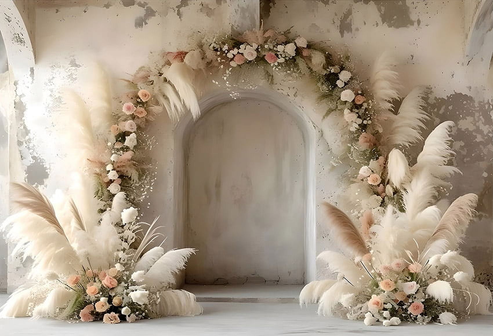 Mehofond Photography Background Vintage Boho Pampas Grass Backdrops ...