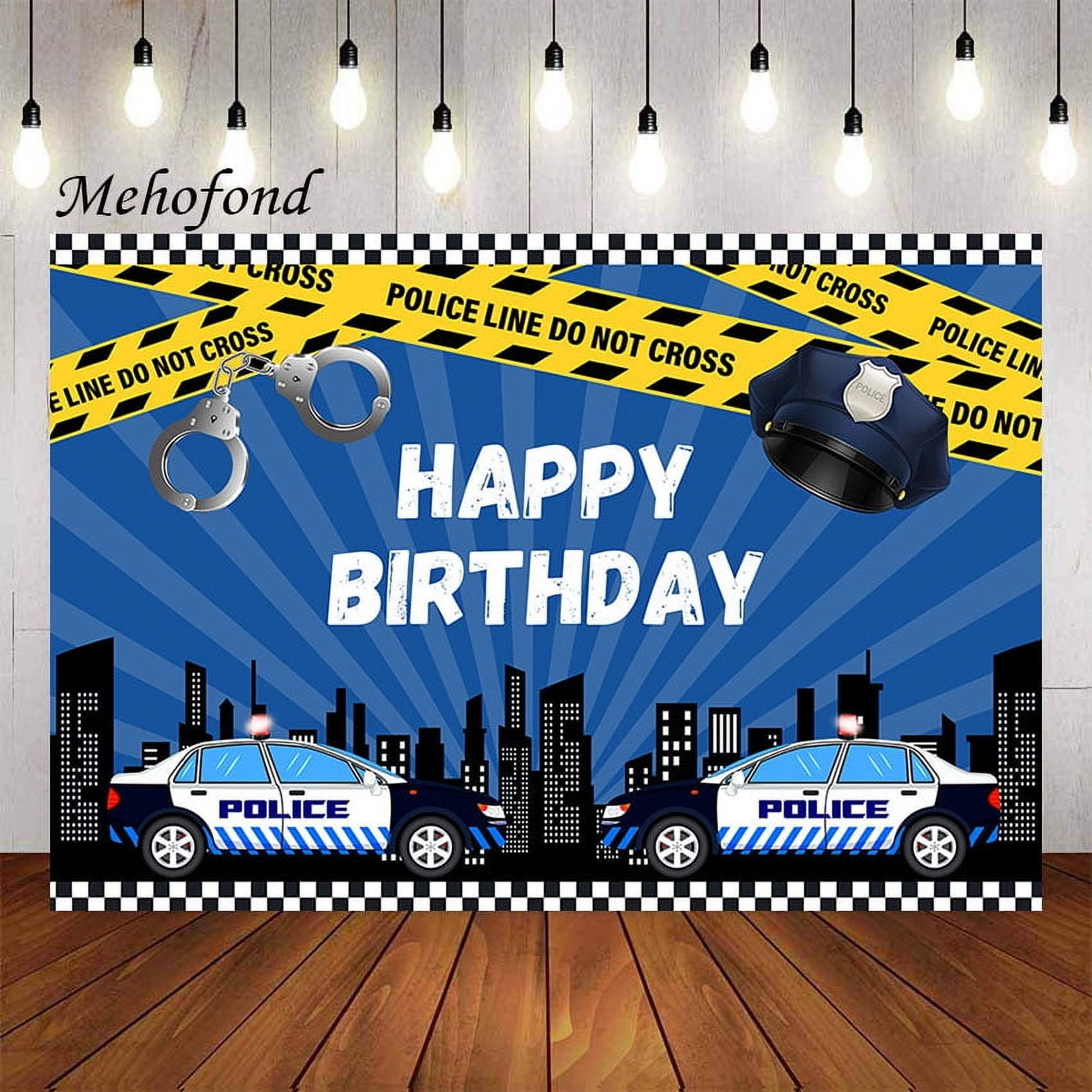 Mehofond Police Themed Photography Background Policeman Freeze Boys ...