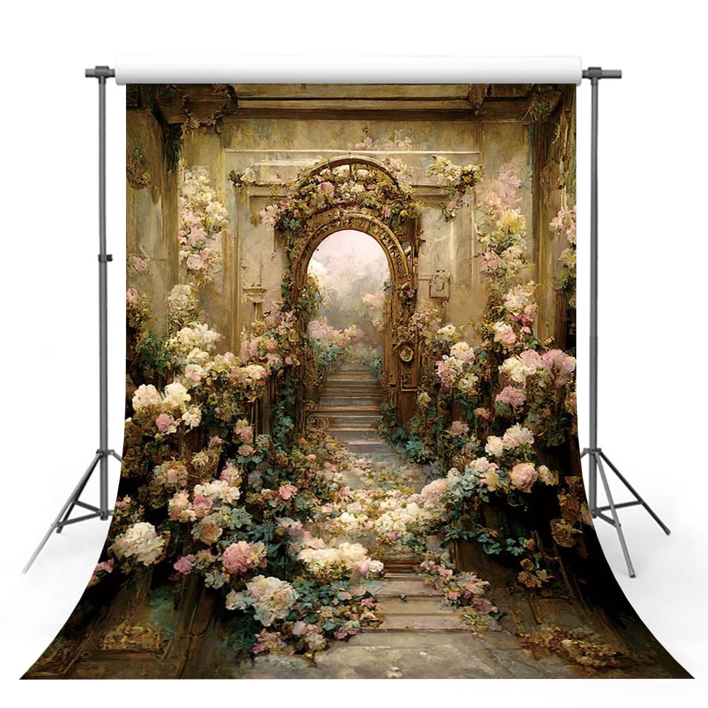 Mehofond Retro Oil Painting Photography Backdrop Castle Prince Princess ...