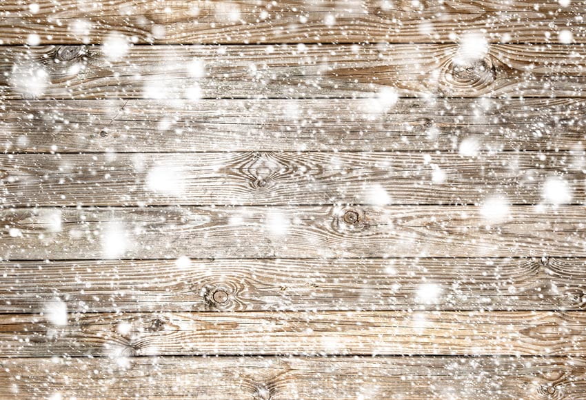 Mehofond Rustic Wood Photography Background Shinning Lights Snowflake ...