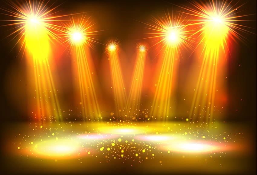 Mehofond Stage Backdrops Music Show Shiny Spotlight Speaker Party Child ...