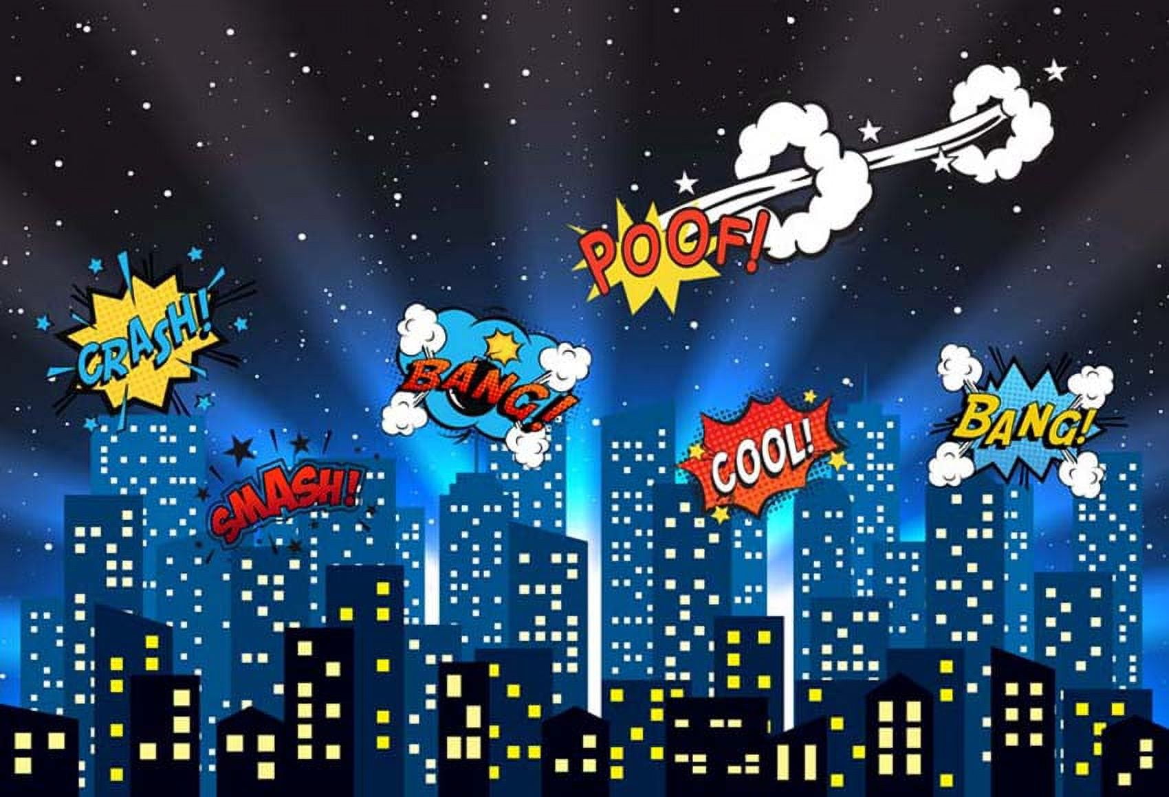 Mehofond Superhero Cityscape Photography Background Super Hero ...