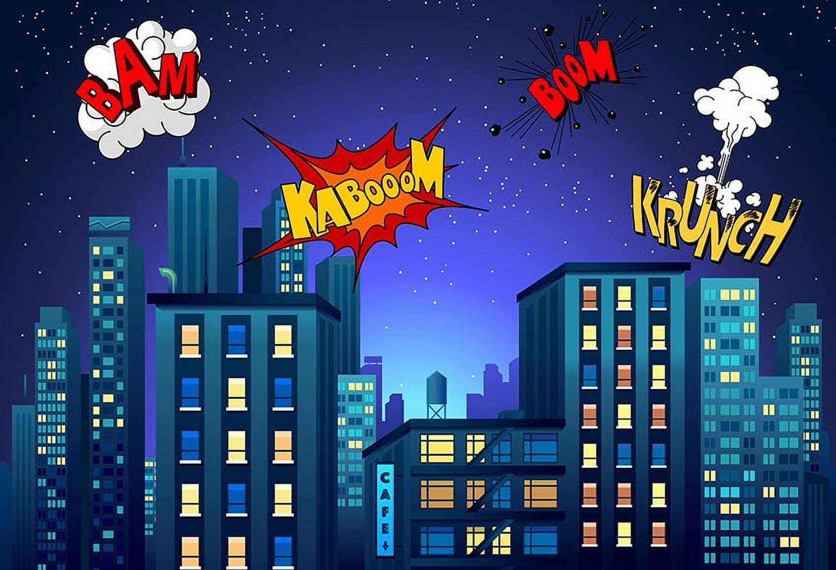 Mehofond Superhero Cityscape Photography Background Super Hero ...