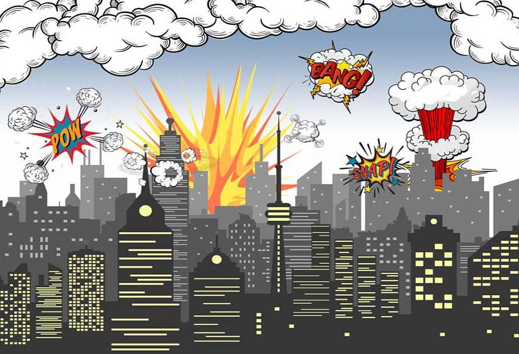 Mehofond Superhero Cityscape Photography Background Super Hero ...
