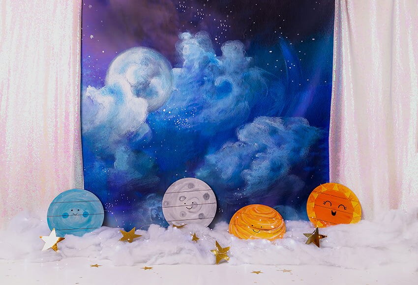 Mehofond Universe Flash Starry Sky Photography Backdrops Children ...