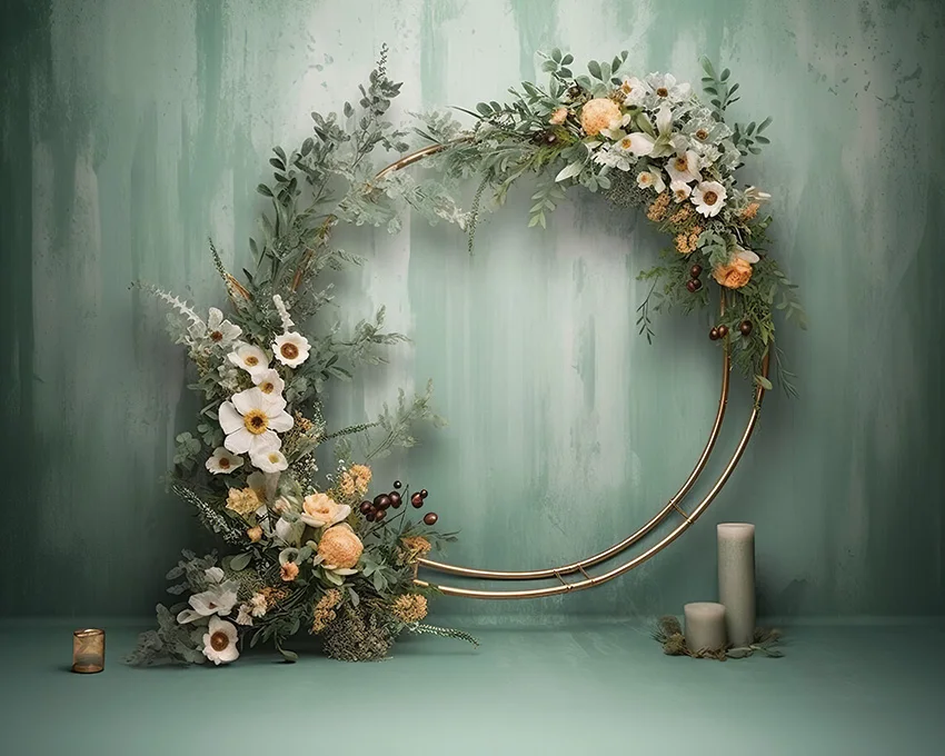 Mehofond Vintage Green Photo Backdrop Interior Boho Grass r Pregnant ...