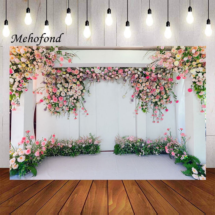 Mehofond Wedding Photography Background Pink Rose Flowers Adults ...