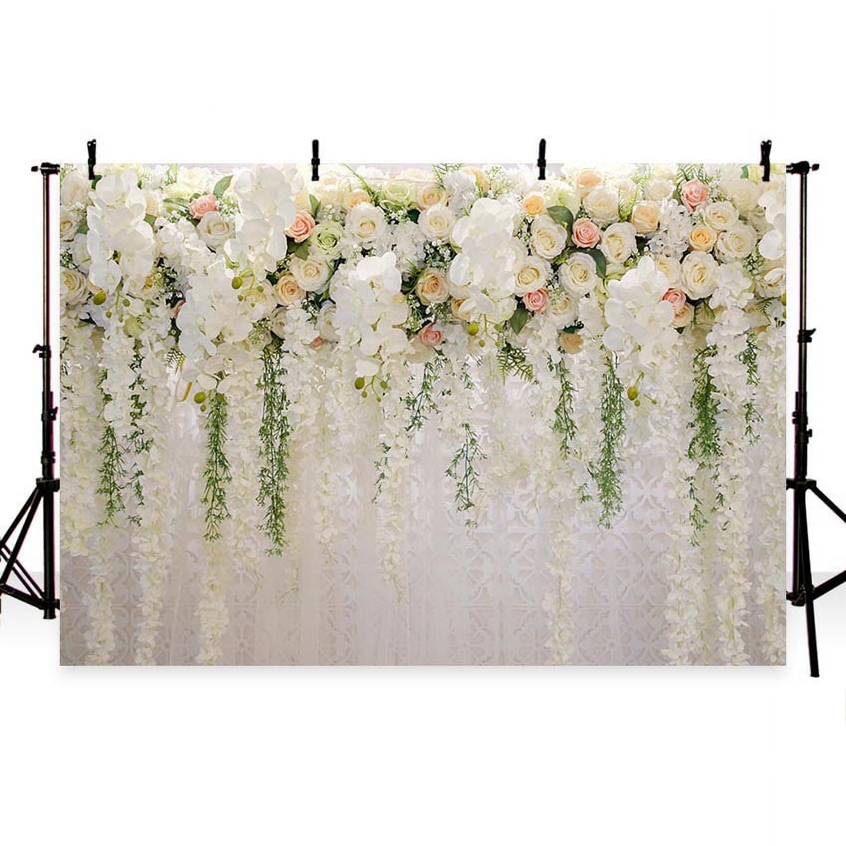 Mehofond White Rose Flower Photography Backdrop Wedding Bridal Shower ...