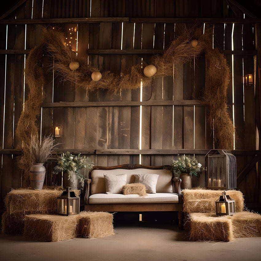 Mehofond Wooden Farm Barn Backdrops Photography Props Child Baby ...