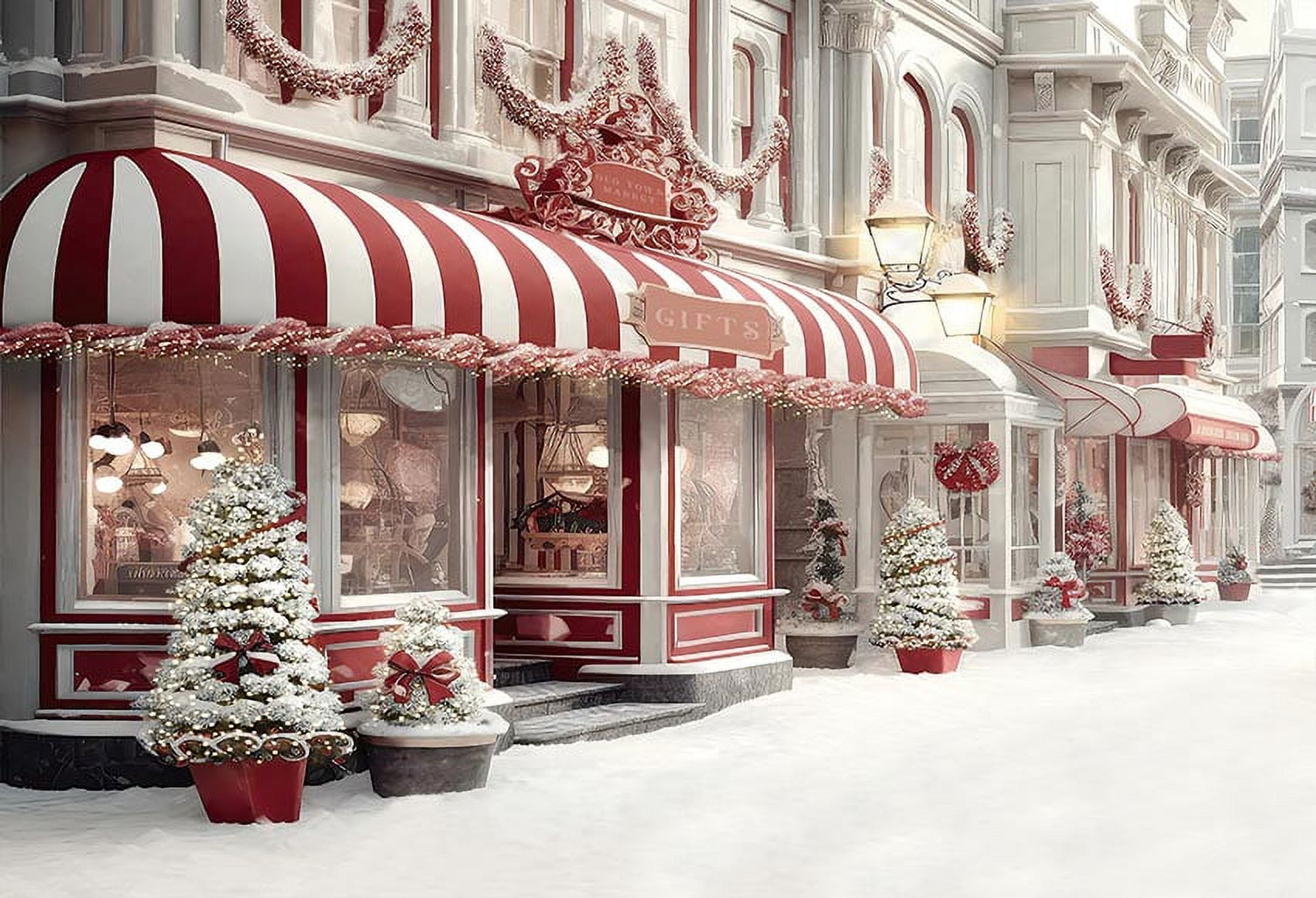 Mehofond Xmas Candy Store Backdrop For Photography Kids Portrait ...