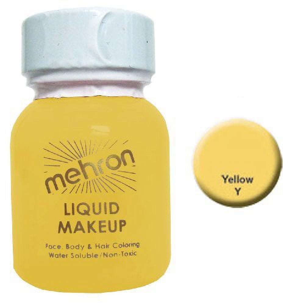 Mehron Liquid Face Paints - Yellow Y (1 oz) - Walmart.com