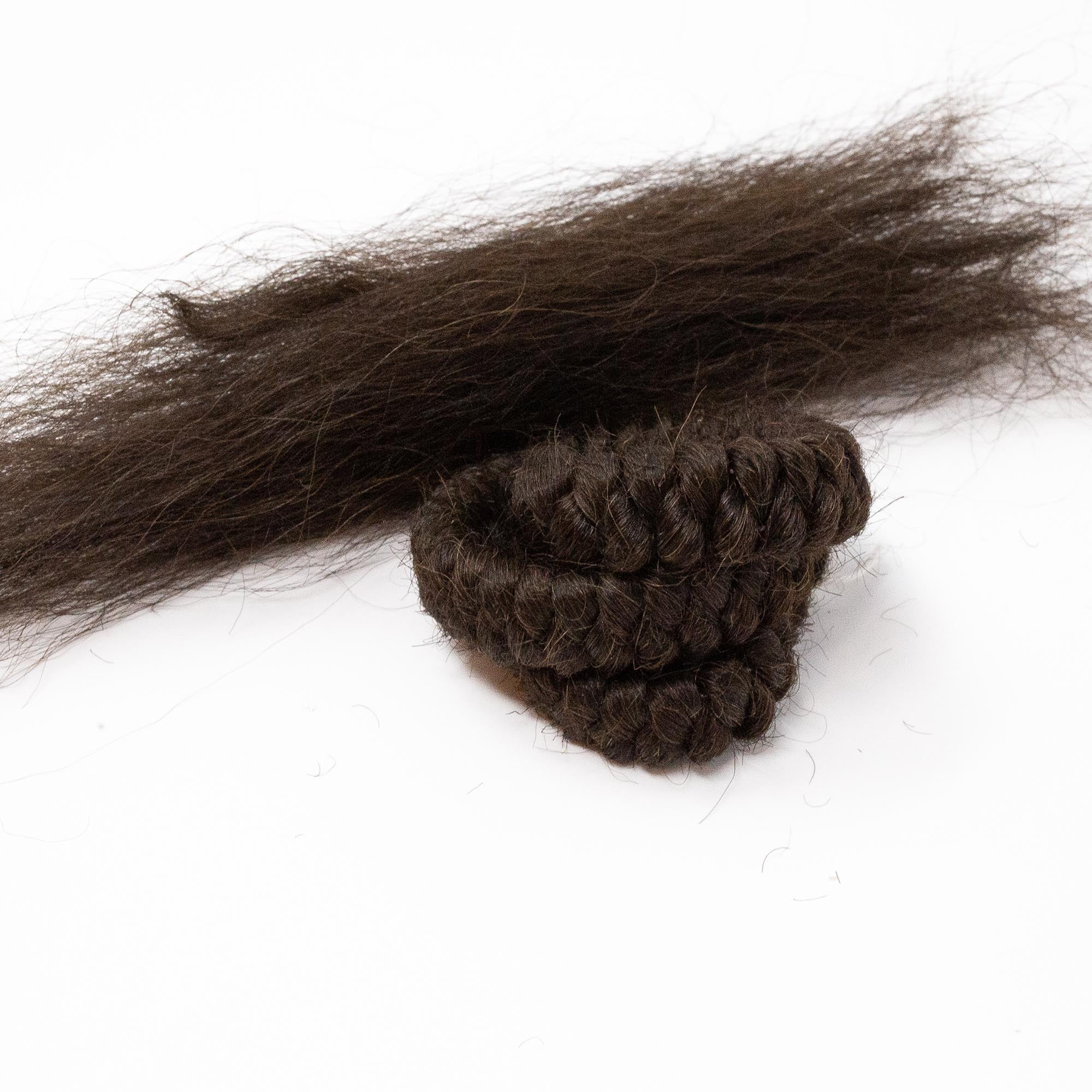 Mehron Makeup Crepe Hair 12-inch Braid (Dark Brown) - Walmart Business ...