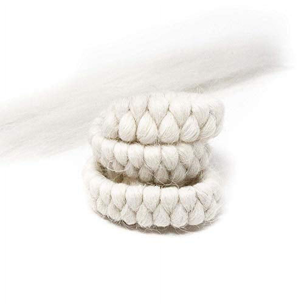 Mehron Makeup Crepe Hair 12-inch Braid (White) - Walmart.com