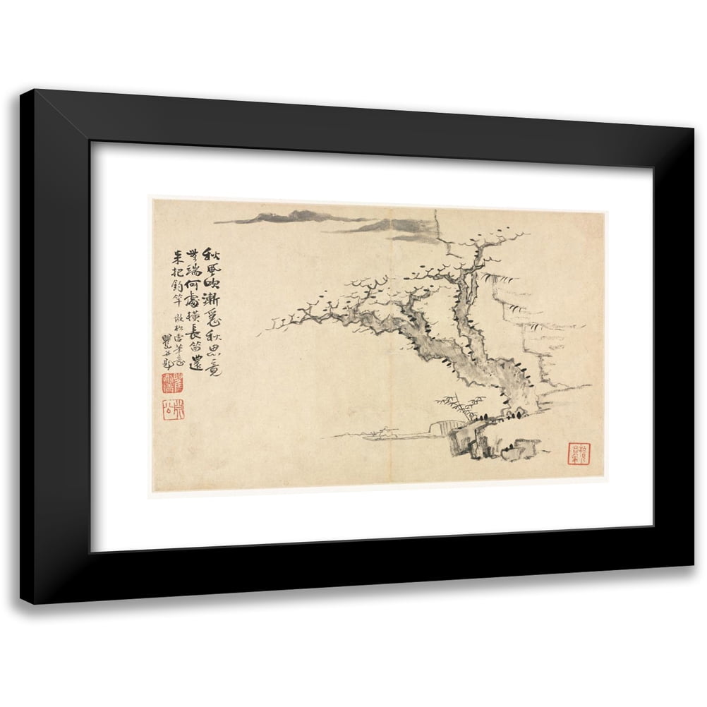Mei Qing 14x11 Black Modern Framed Museum Art Print Titled - Landscapes ...