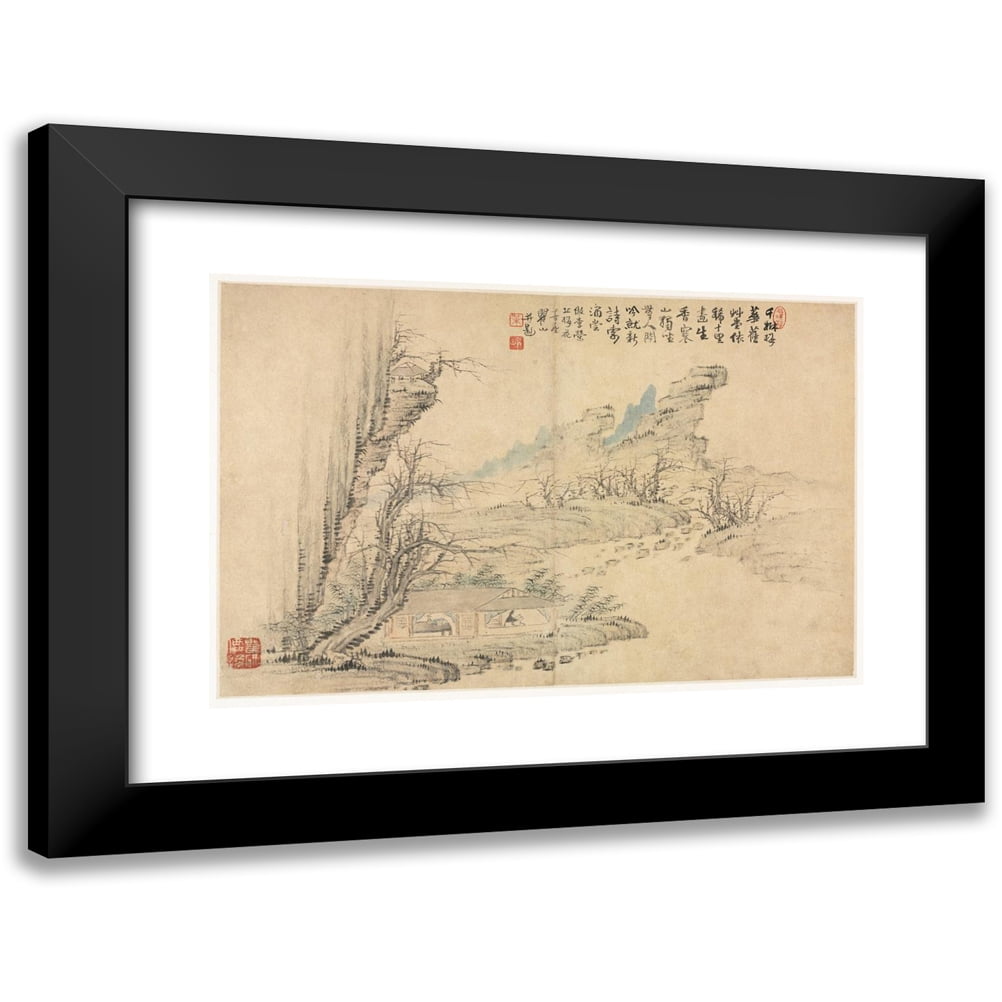 Mei Qing 18x13 Black Modern Framed Museum Art Print Titled - Landscapes ...