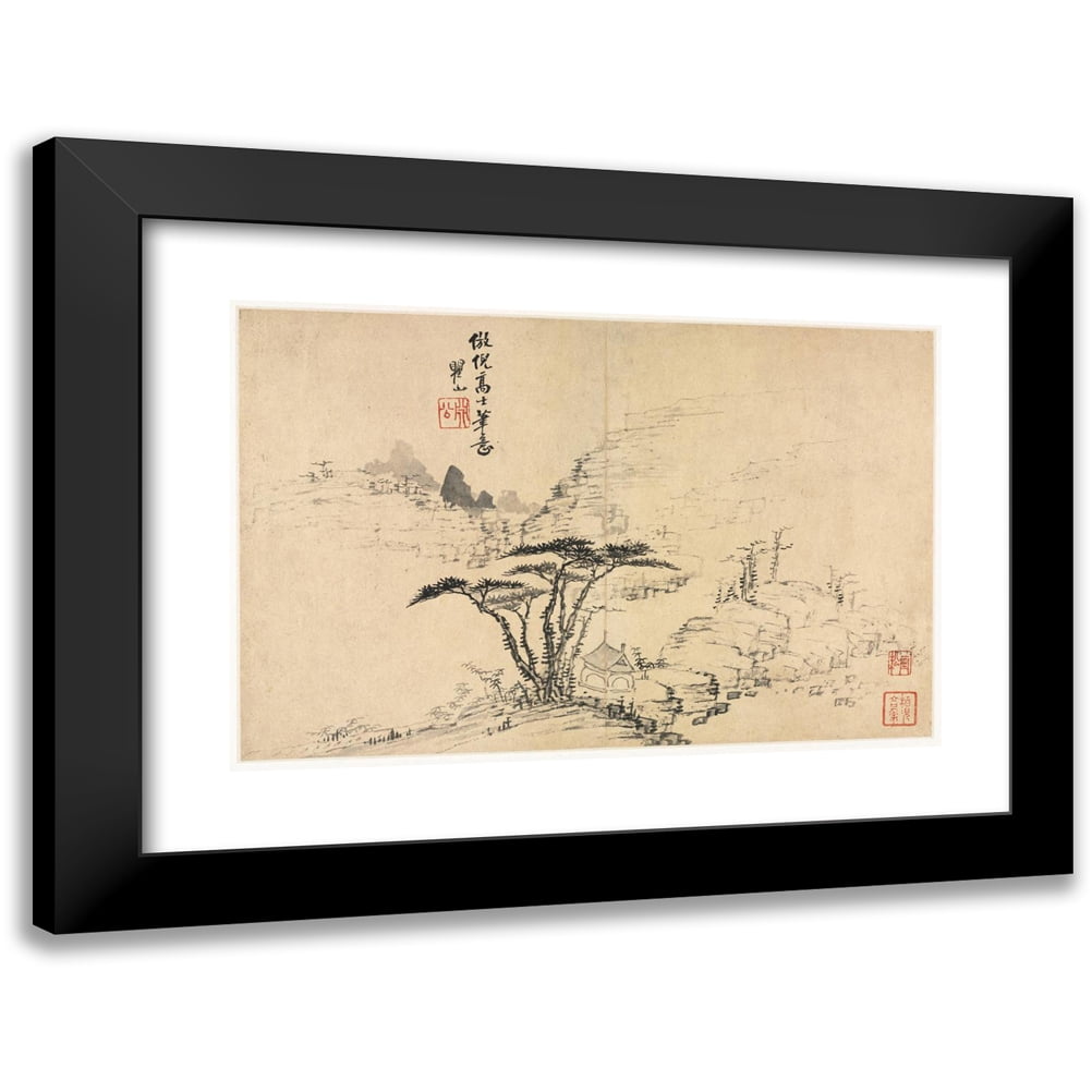 Mei Qing 18x13 Black Modern Framed Museum Art Print Titled - Landscapes ...