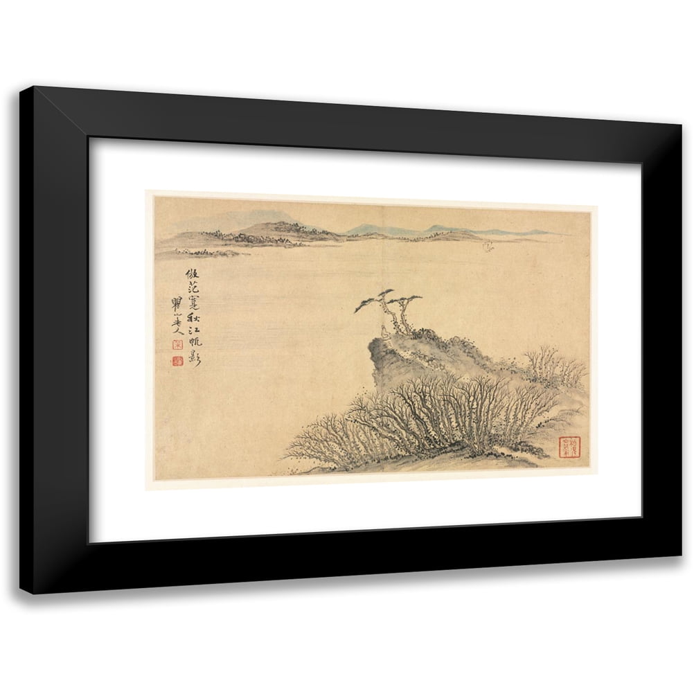 Mei Qing 24x17 Black Modern Framed Museum Art Print Titled - Landscapes ...