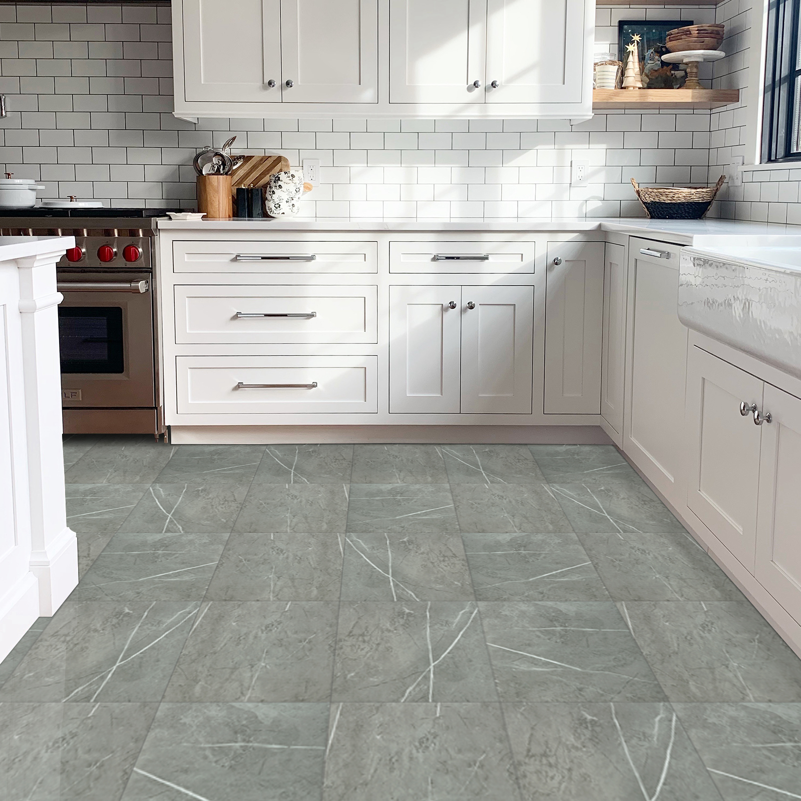 Achim Tivoli Self Adhesive Vinyl Floor Tile - 45 Tiles/45 Sq. ft, 12 x ...
