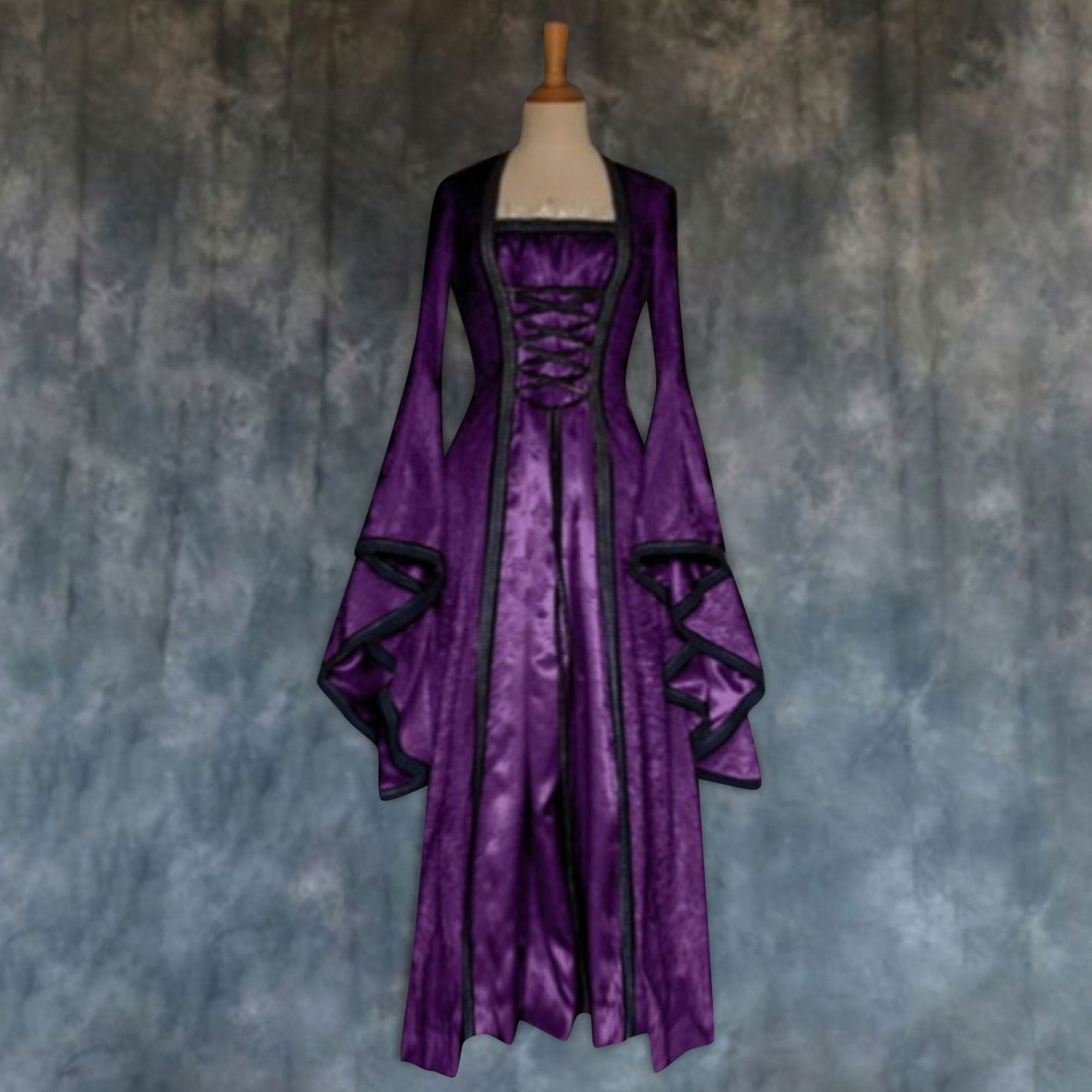 Meichang Renaissance Costumes for Women Medieval Dress Velvet Irish ...