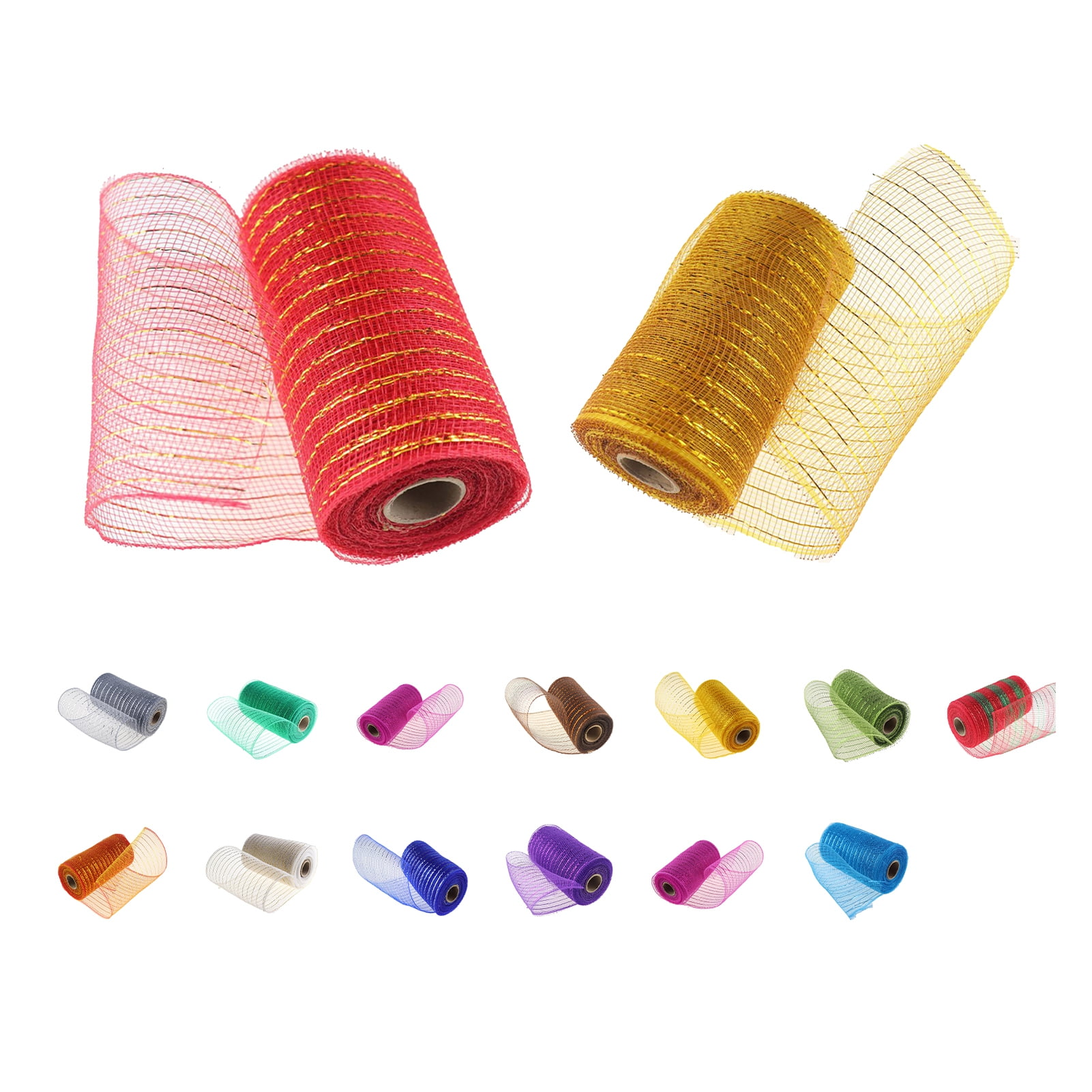 Meidiya 1 Roll Gold Mesh Eco-friendly High Toughness Net Yarn Christmas ...