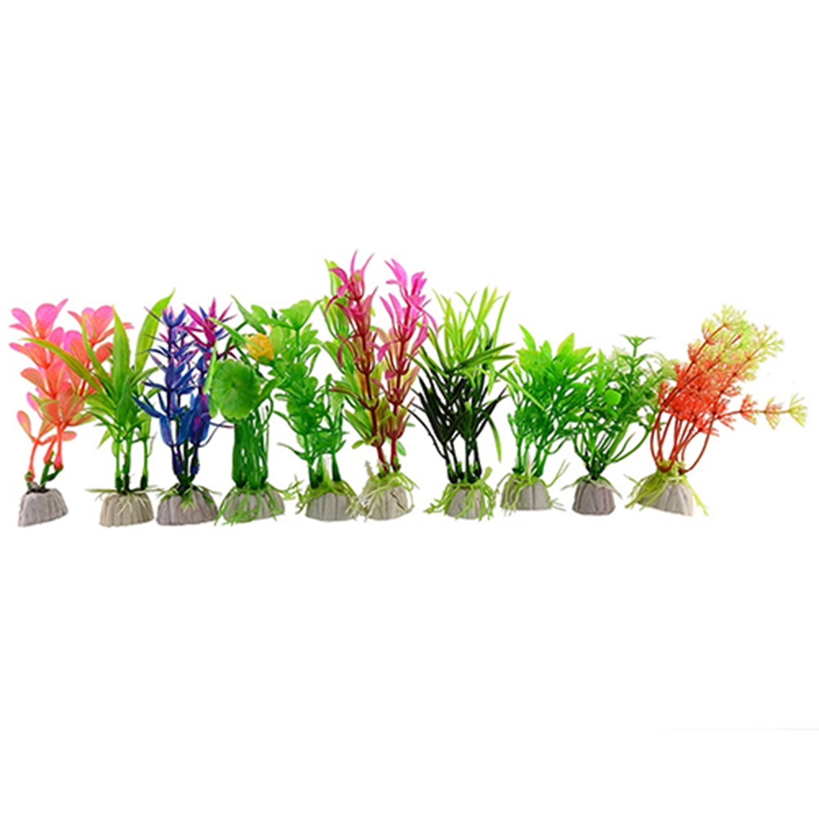 Meidiya 10 Pack Artificial Aquarium Plants,Simulation Small Fish Tank ...
