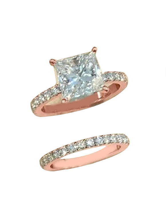 Faux Diamond Rings