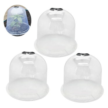 AURORA TRADE Reusable Plastic Mini Greenhouse 3PCS Garden Cloche Dome ...