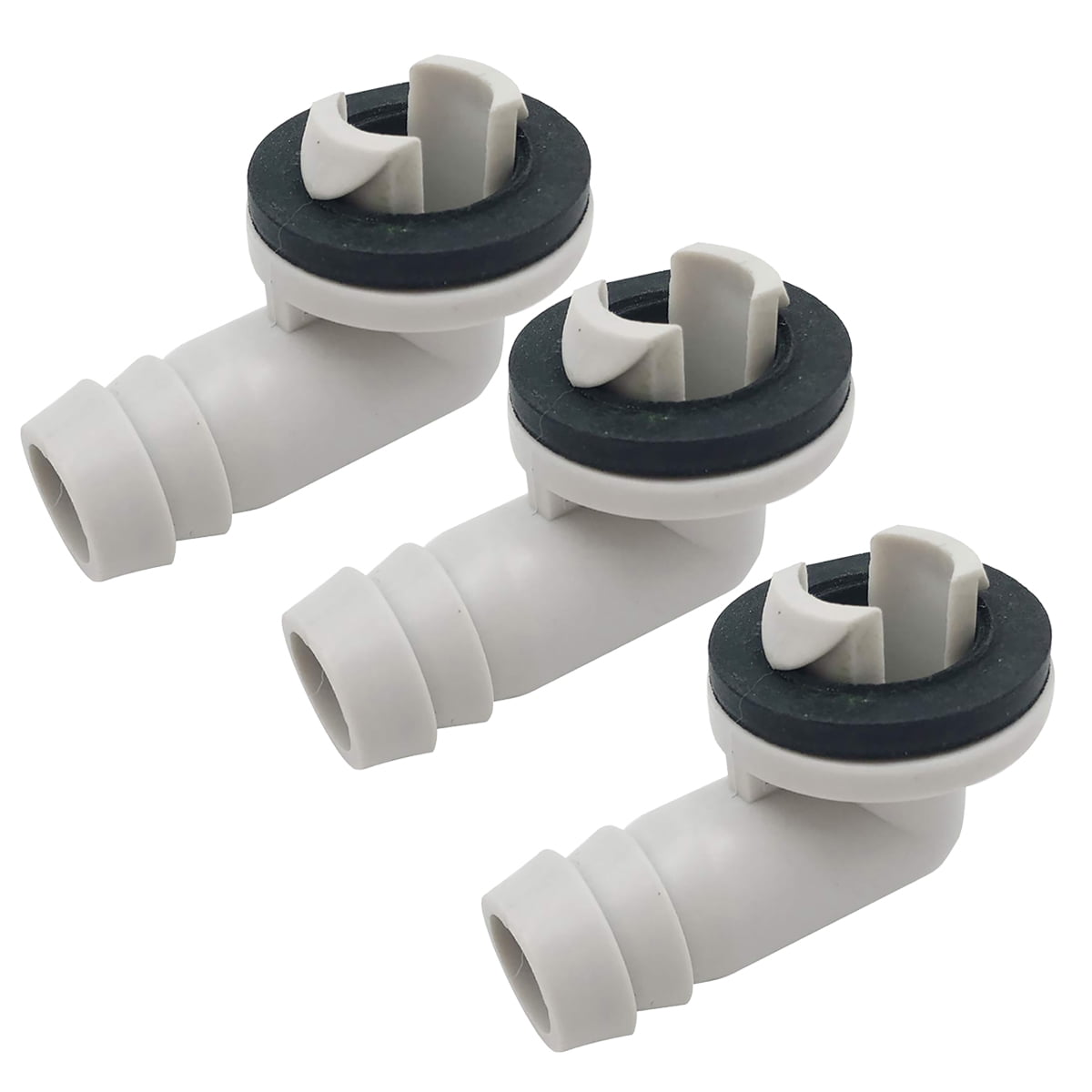 Meidiya 3Pcs Plastic Air Conditioner Drain Hose Connector Elbow Fitting ...