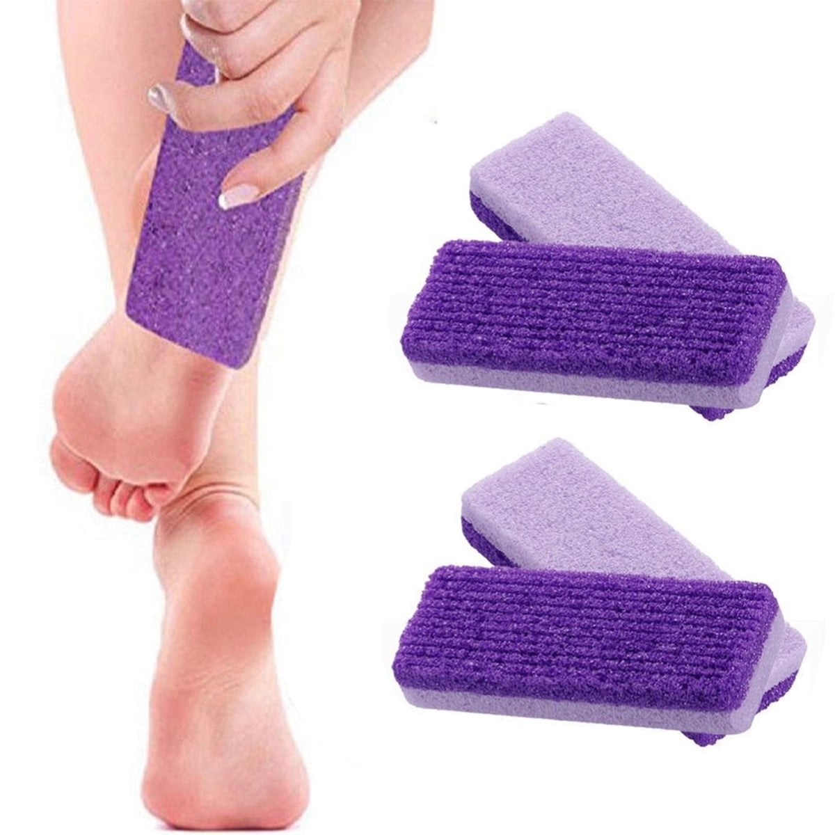 Meidiya 4Pcs Glass Pumice Stone for Feet,Callus Remover and Foot ...