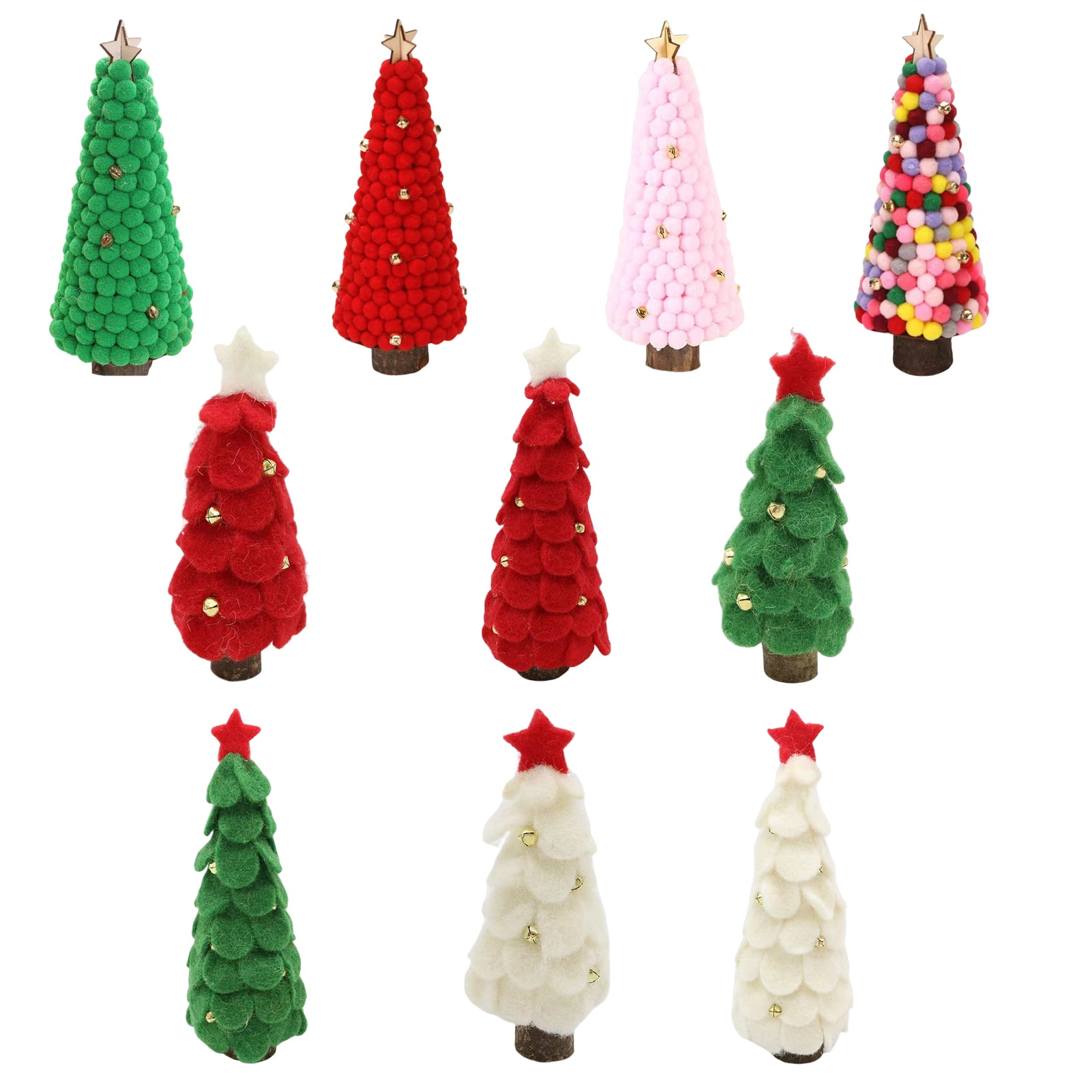 Meidiya Christmas table Christmas tree wool felt tabletop Christmas ...