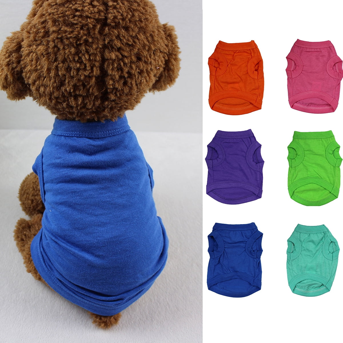 Meidiya Dog Shirts Blank Clothes,Cotton Dog T-Shirts Apparel Fit Fot ...