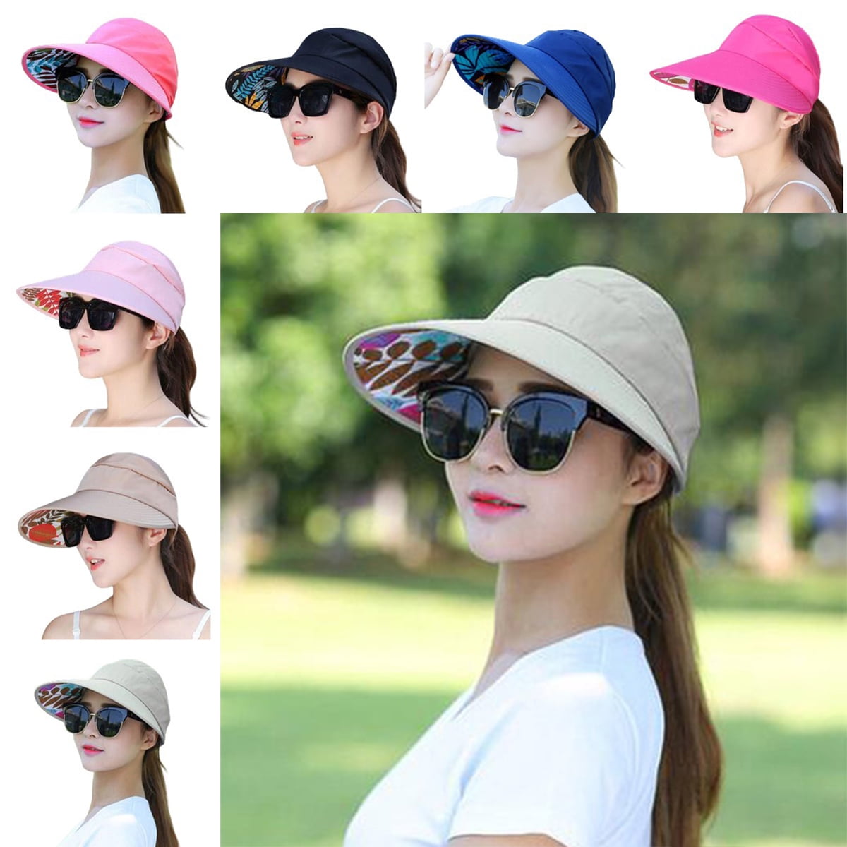 Meidiya Fashion Sun Hats for Women UPF 50+ UV Sun Protective Beach ...