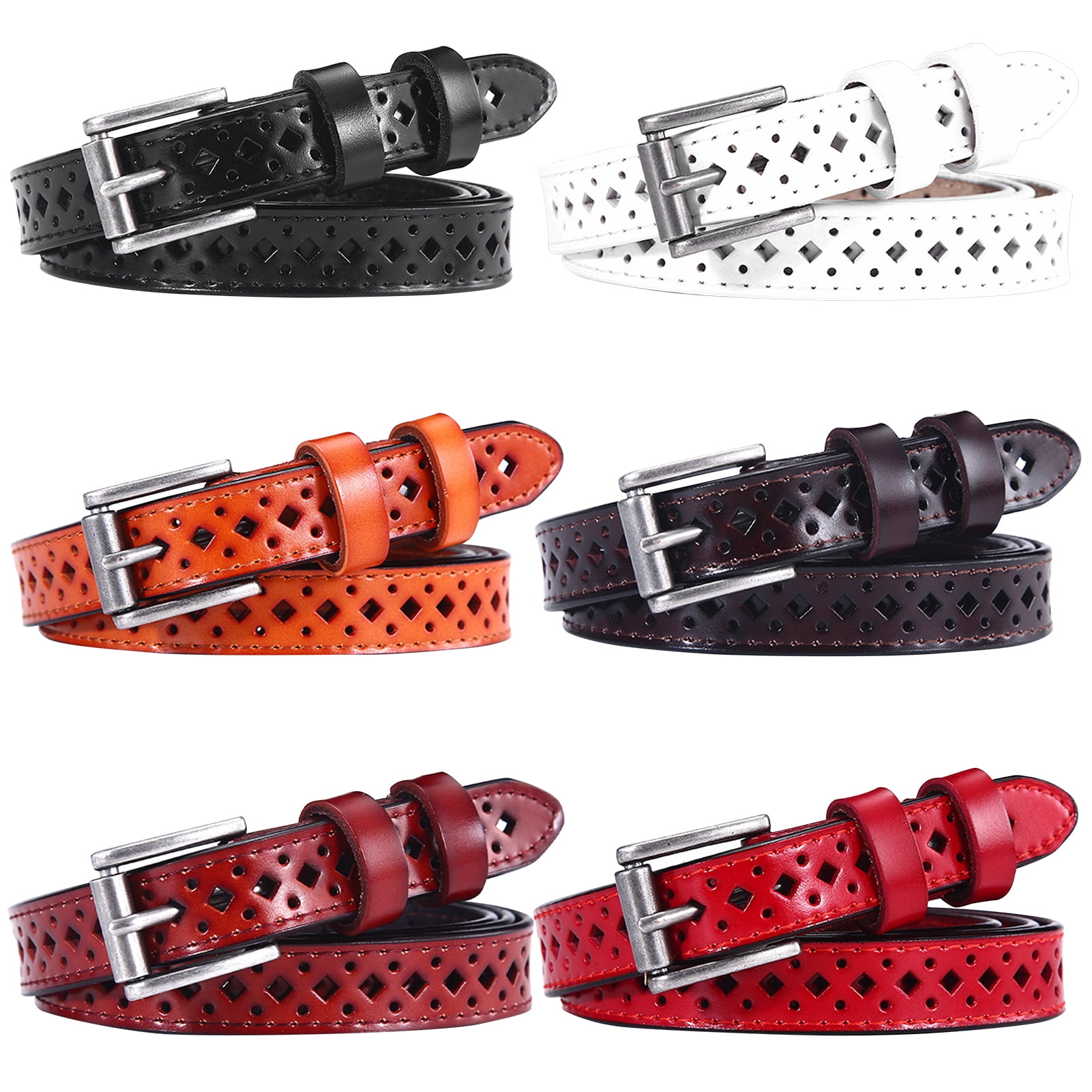 Meidiya Hollow Out Waist Strap Belt Faux Leather Punk Aesthetic Belt ...