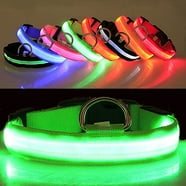 MASBRILL LED Glow Dog Collar USB Rechargeable Light Flashing Dog Collar ...