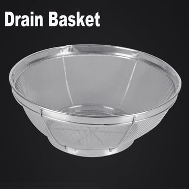 U.S. Kitchen Supply Stainless Steel 3 Quart Wide Rim Mesh Net Strainer ...