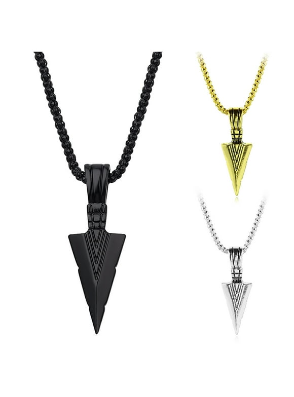 Stainless Steel Arrowhead Pendant