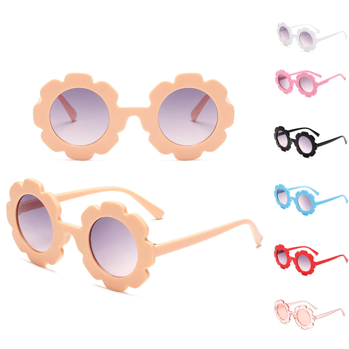 Meidiya Women Round Party Sunglasses Flower Shape Eyewear Funny ...