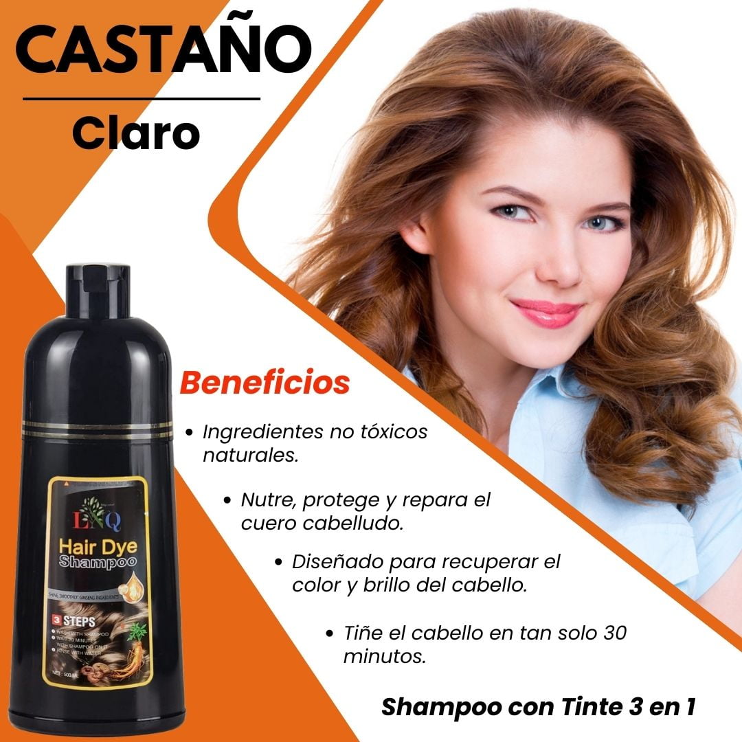 Meidu 3-in-1 Natural Hair Dye Shampoo, Quick Coloring for Men & Women ...