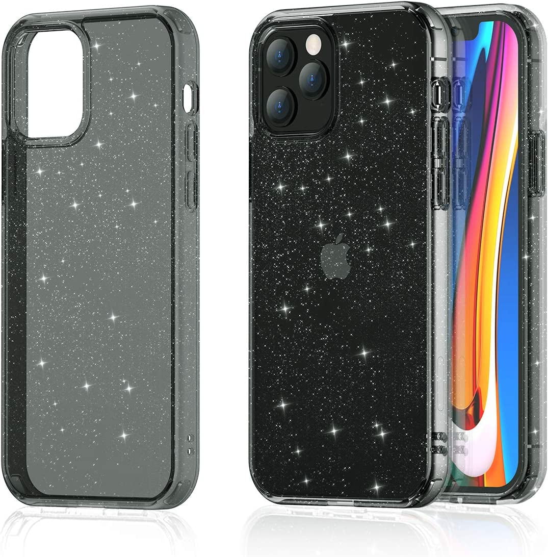 Meifigno Glitter Compatible with iPhone 12/12 Pro Case, Hard PC with ...