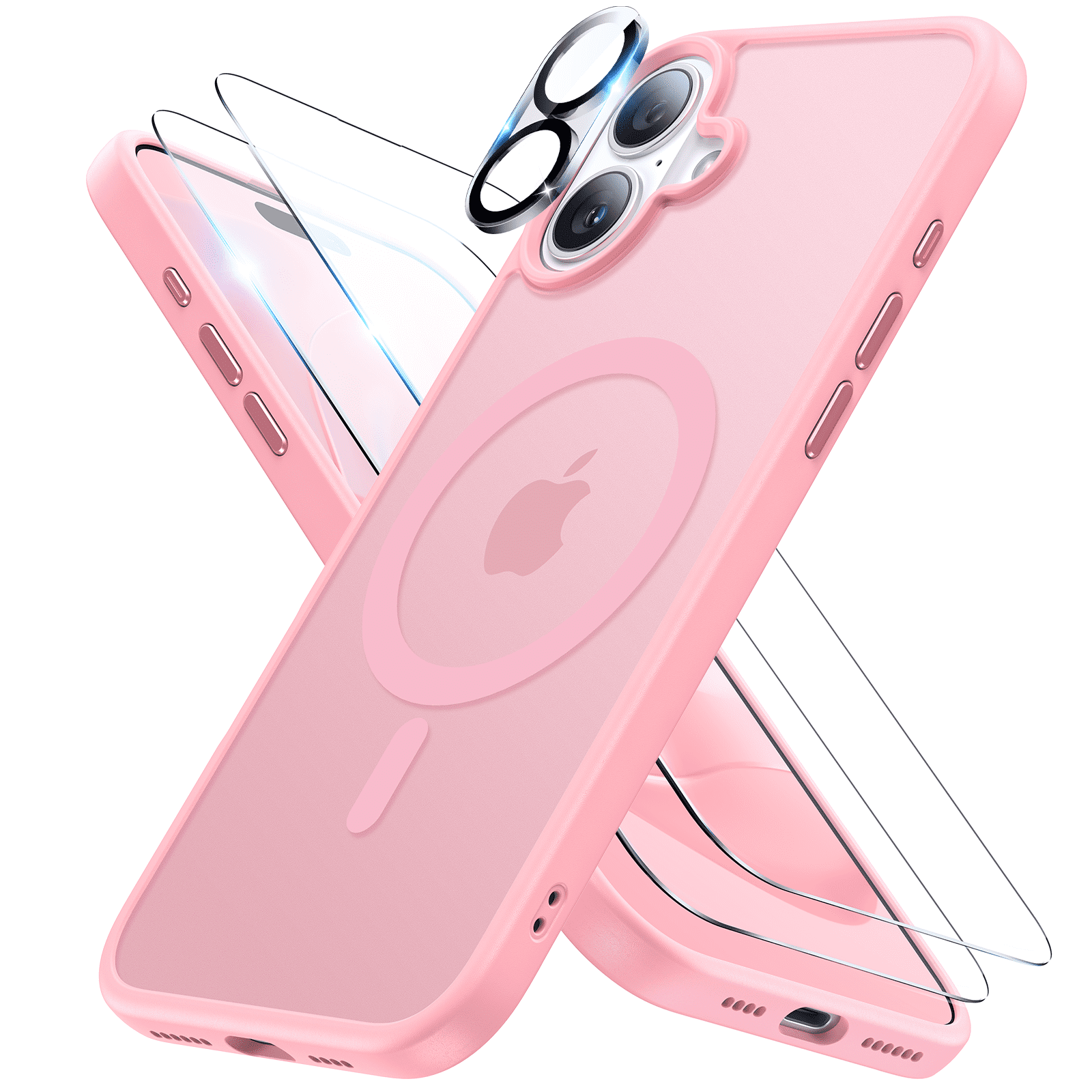 Meifigno Magnetic Case for iPhone 16 (6.1 Inch), with 2 Pack Screen ...